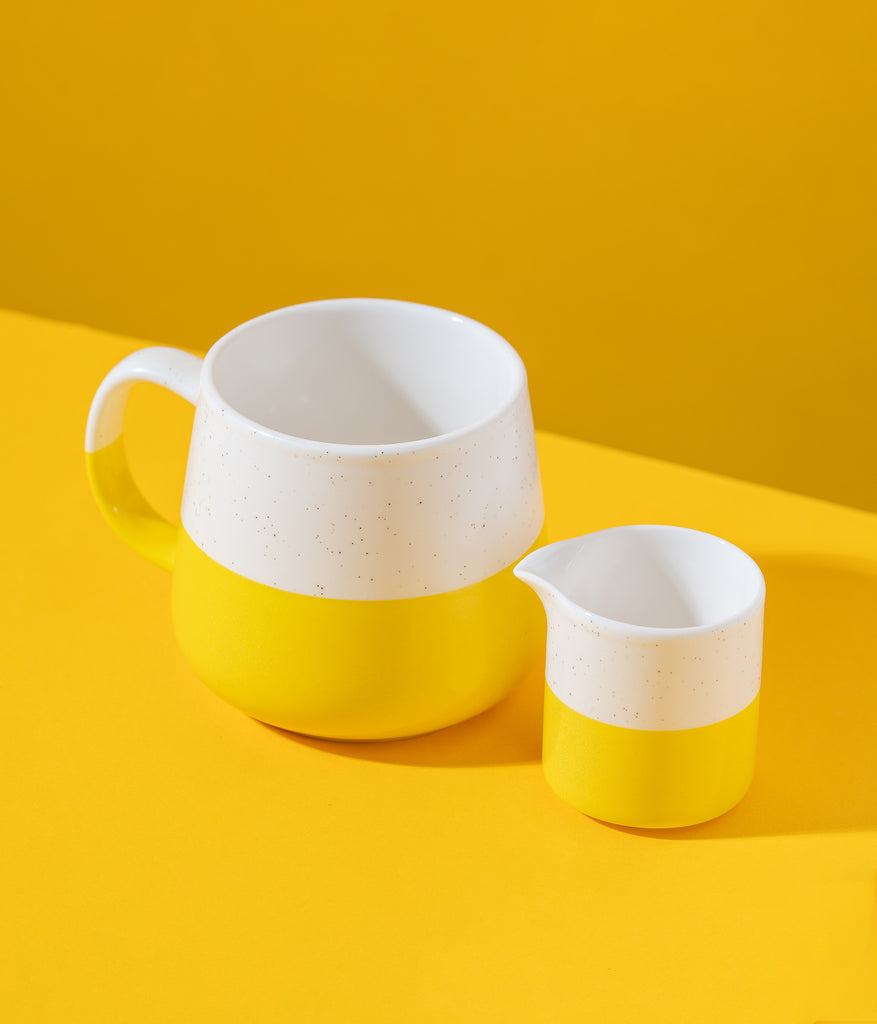 Yellow Speckled Mug & Jug | Kit | Brew Tea Co. – Brew Tea Company